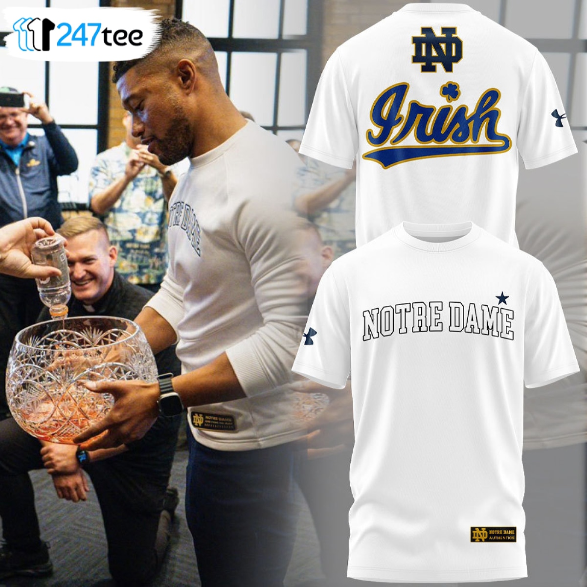 Marcus Freeman Notre Dame Fighting Irish Shirt Hoodie - 247teeshirt